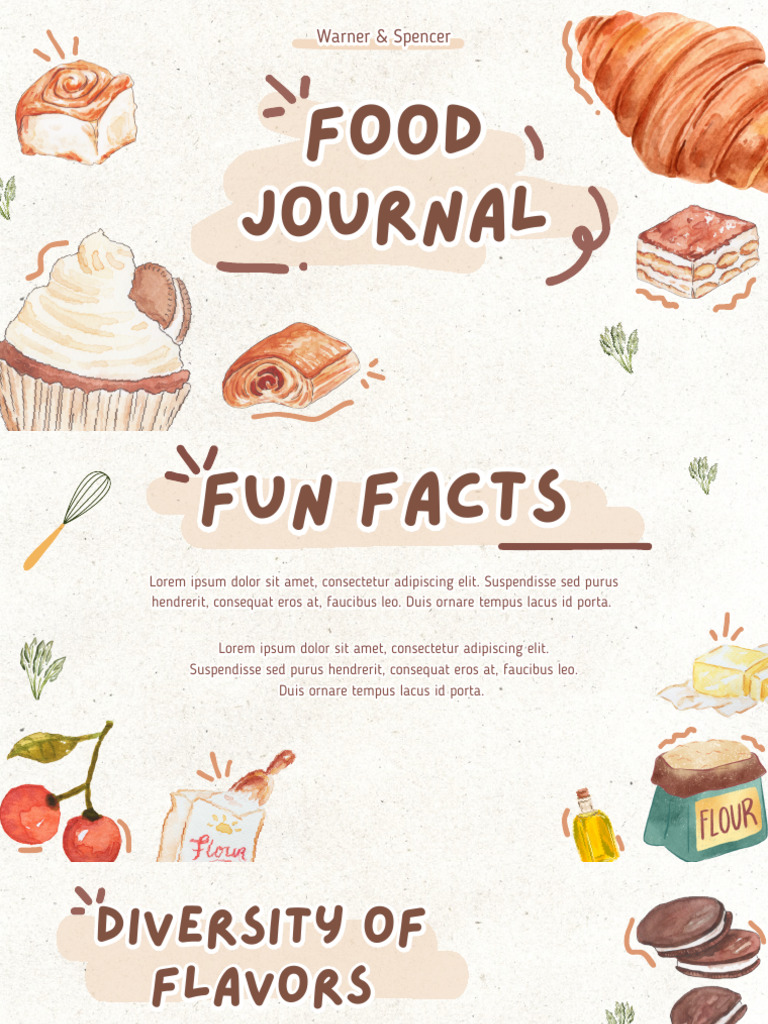 Cream and Brown Illustrative Food Journal Presentation - 20250423 ...