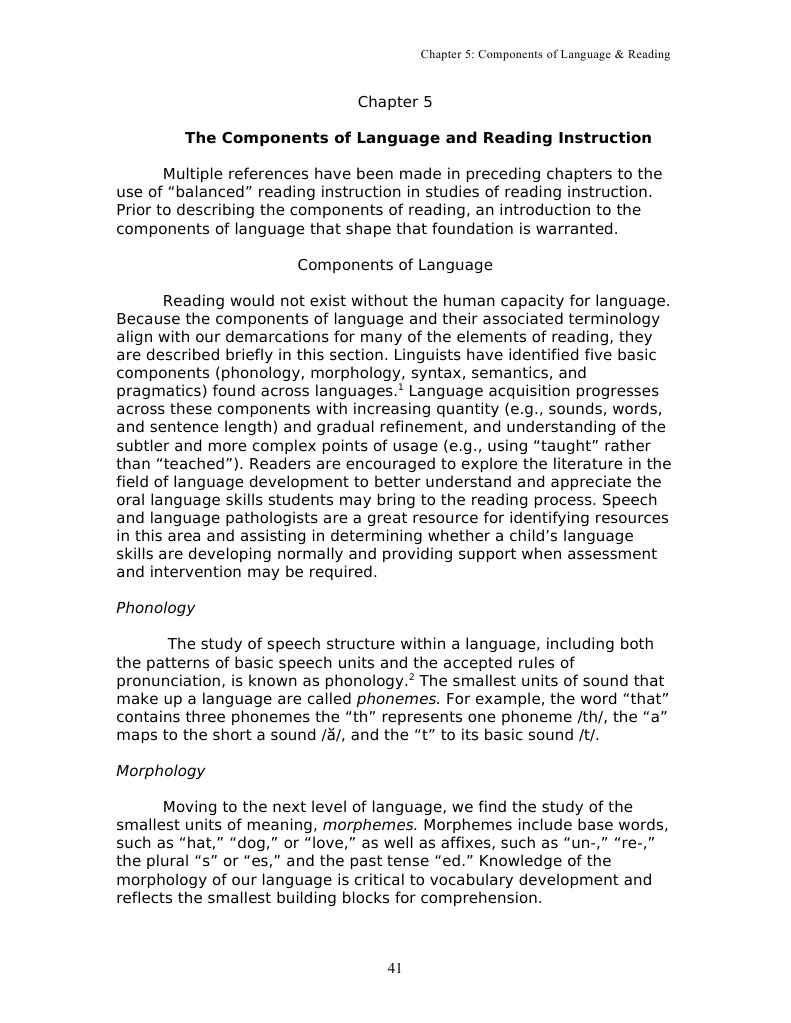 Components of Linguistics | PDF | Phonics | Syllable