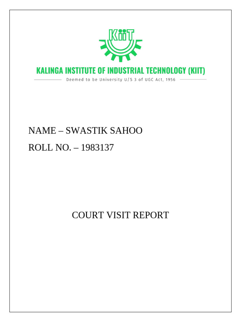 Court Visit Report (1983127) | PDF | Bail | Prosecutor