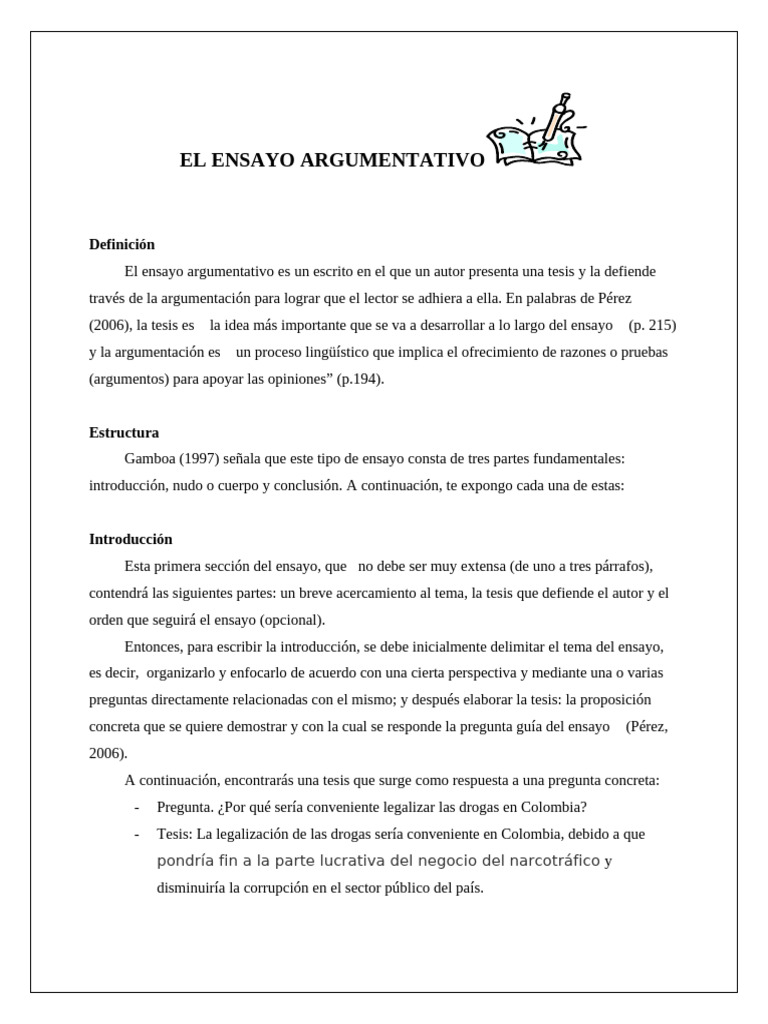 Guía para Escribir un Ensayo Argumentativo | PDF | Ensayos