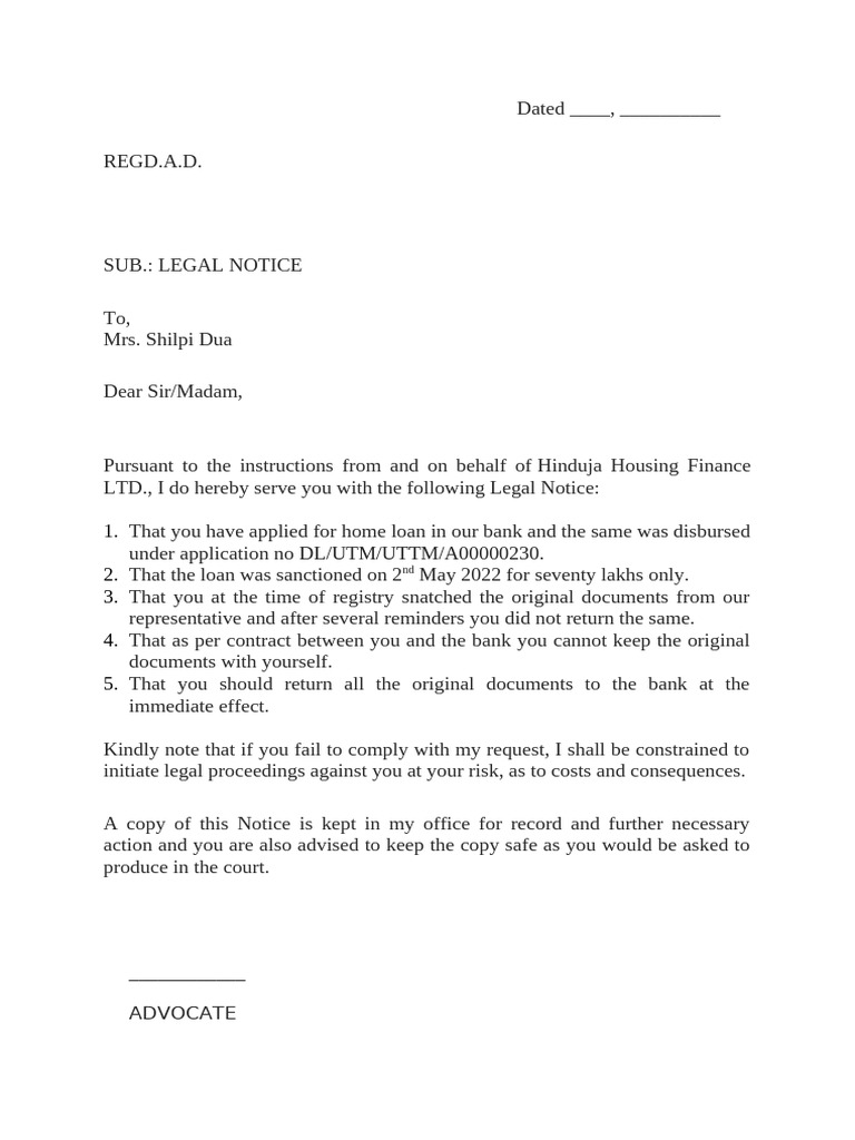Legal Notice | PDF