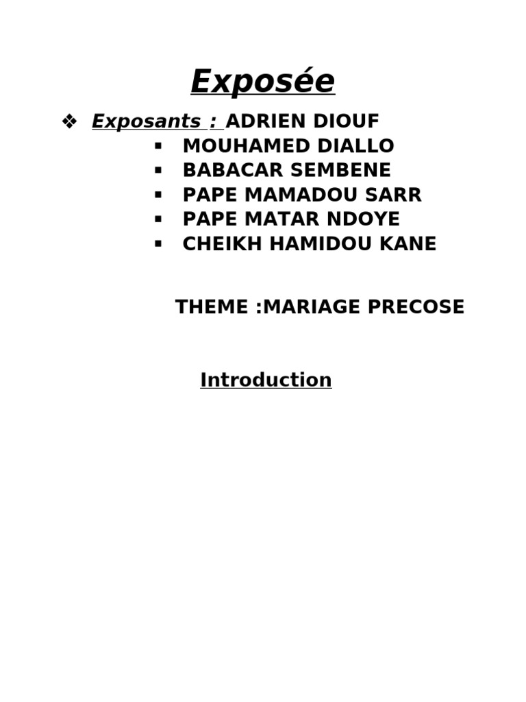 Expos Ée | PDF