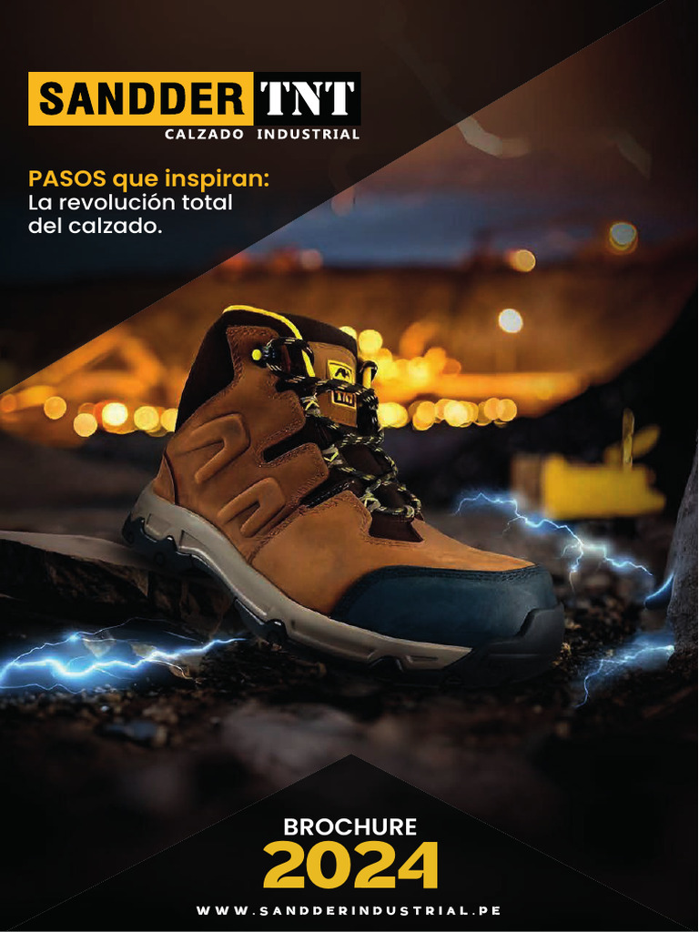 Catálogo calzado industrial SANDDER TNT 2024 (1) | PDF | Calzado | Materiales