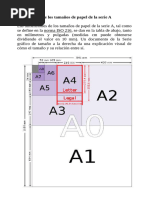 Tamaños de Papel A0, A1, A2, A3, A4, A5, A6, A7, A8, A9, A10 (Tabla de ...