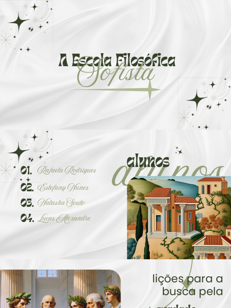 A Escola Filosófica Sofista.pdf | PDF