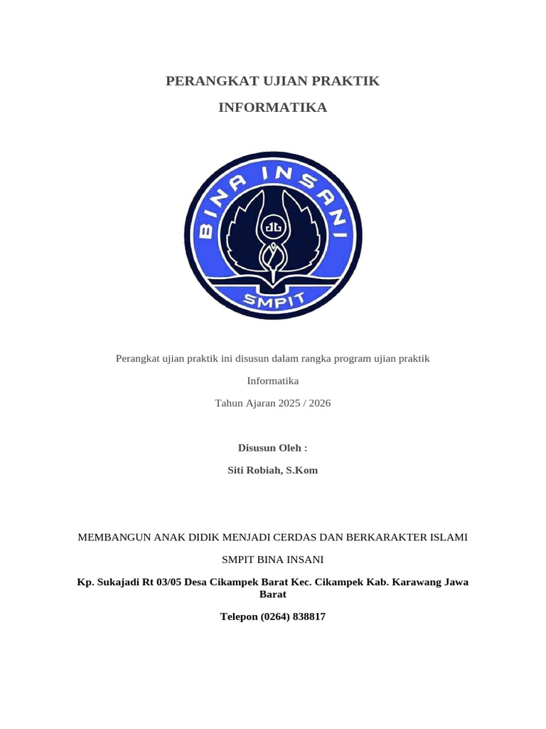 Kisi - Kisi Ujian Praktek TIK KLS 9 | PDF