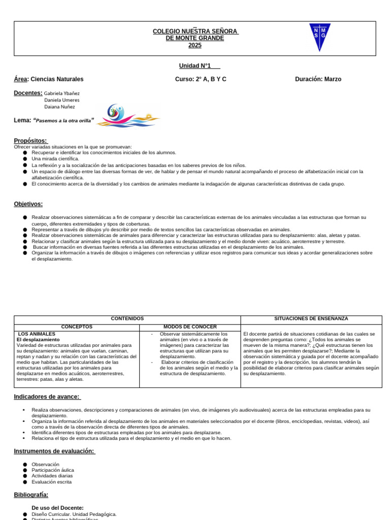 Unidad 1 - Ciencias Naturales | PDF | Enseñando | Observación
