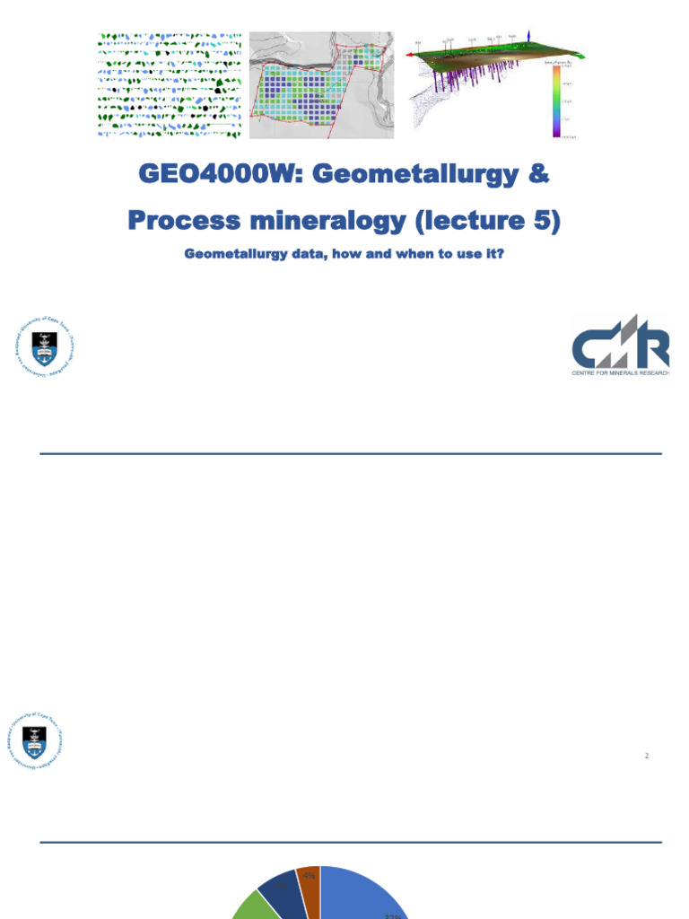 GEO4000W Geometallurgy 2025 - Lecture 5 | PDF | Mining | Ore