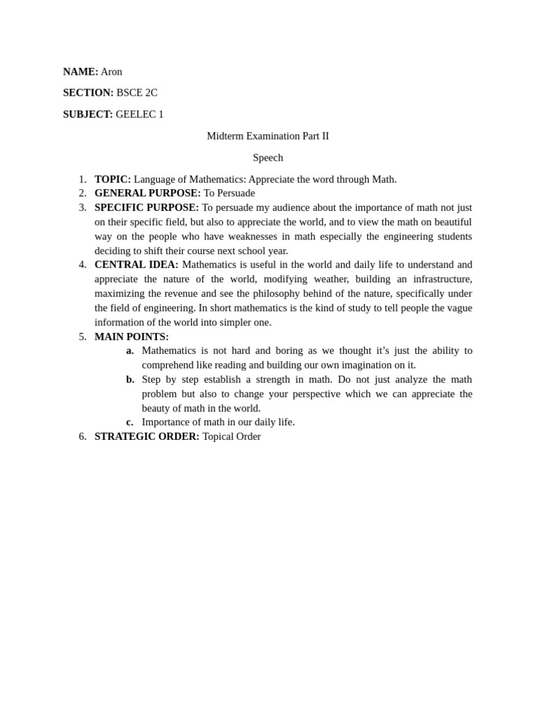 Importance of Math in Daily Life | PDF