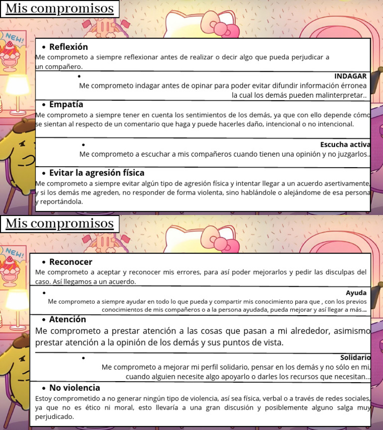 Mis Compromisos | PDF