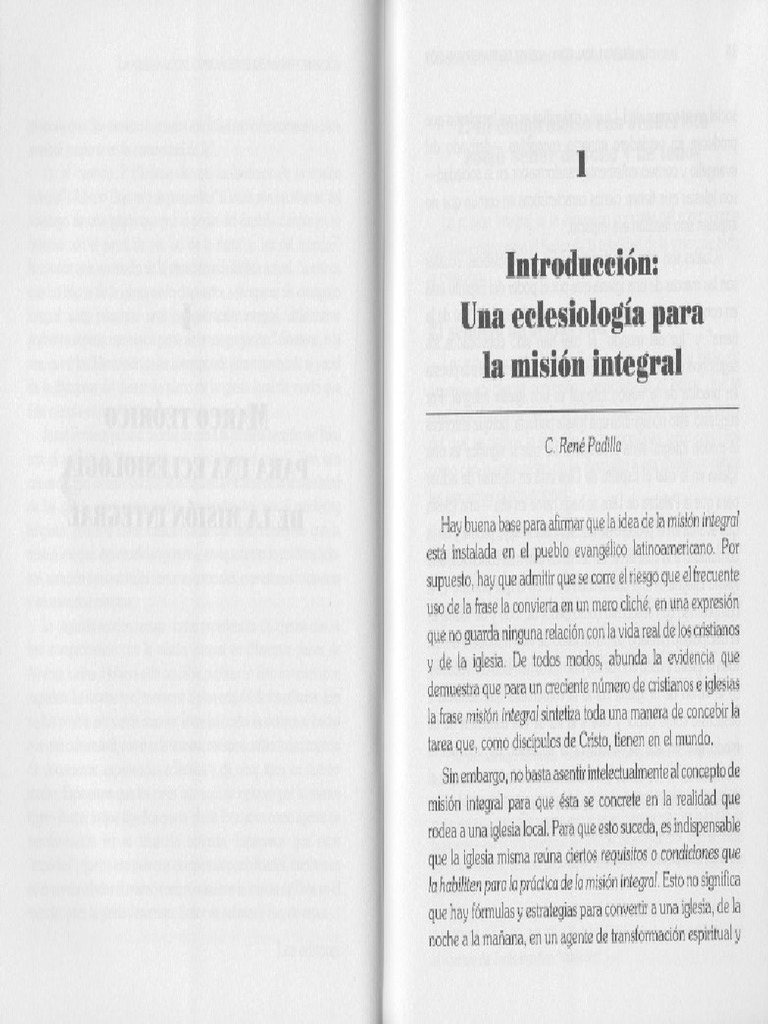 1 - René Padilla - Eclesiología | PDF