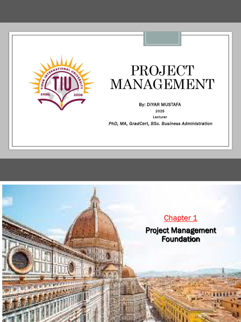 PROJECT-MANAGEMENT-CH-1-DIYAR-1 | PDF | Project Management | Expense
