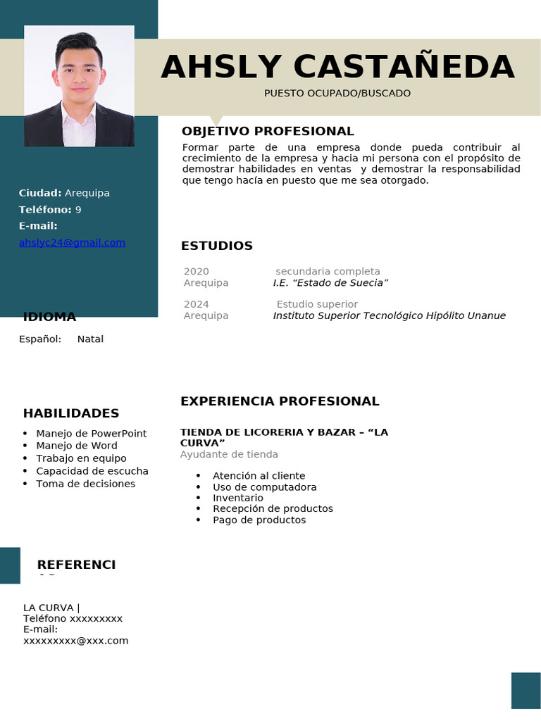 72 Curriculum Vitae Recien Egresado | PDF | Entrevista de trabajo