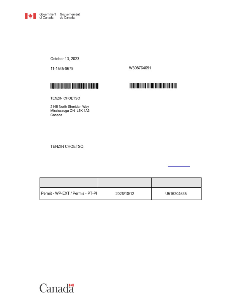 Temporary Resident Approval Notice | PDF