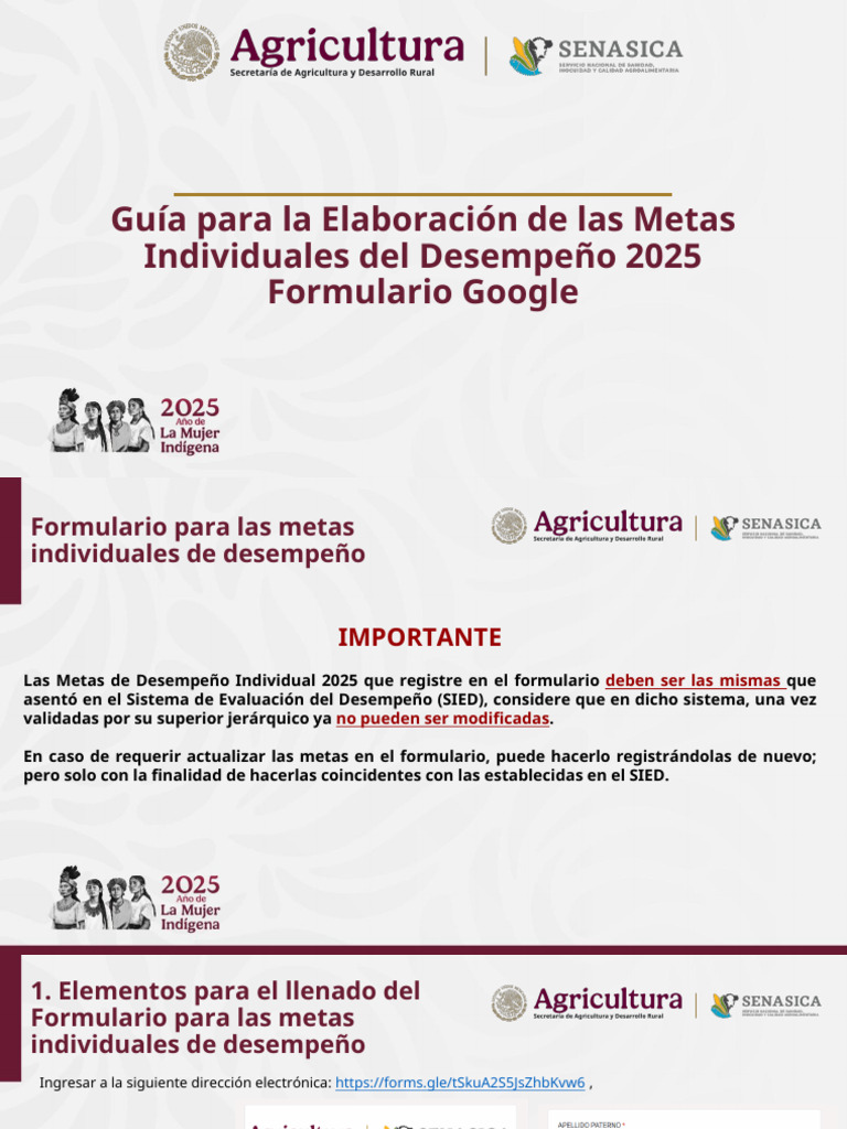 Guía Para El Establecimiento de Metas 2025 Formulario Google | PDF ...