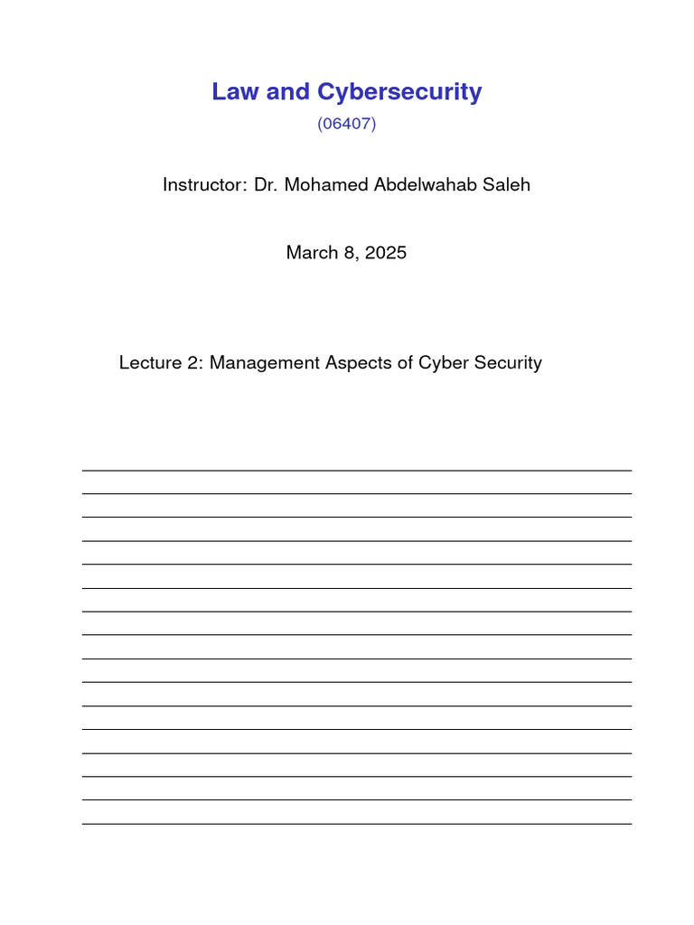 Lecture 02 Handouts | PDF | Security | Computer Security