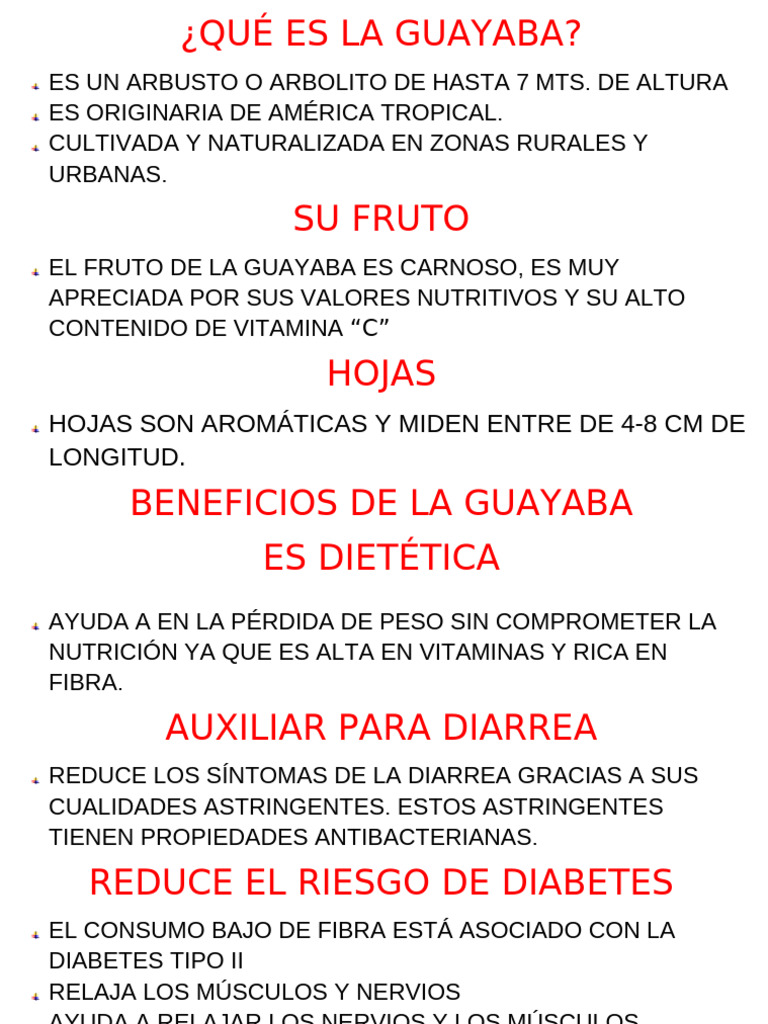 Qué Es La Guayaba | PDF