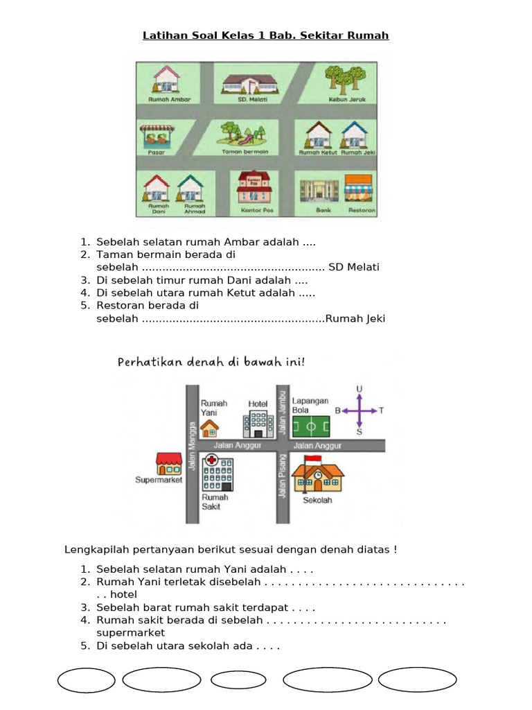 Soal Kelas 1 Bab Denah | PDF