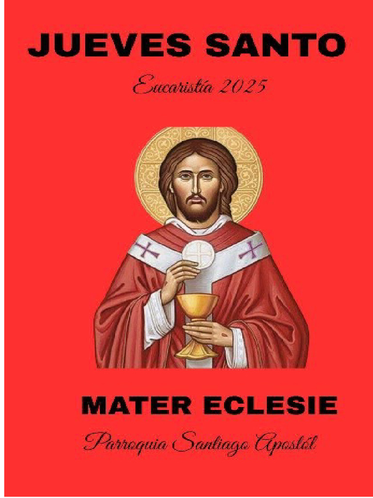 FOLLETO JUEVES SANTO | PDF | eucaristía | Cristo (título)
