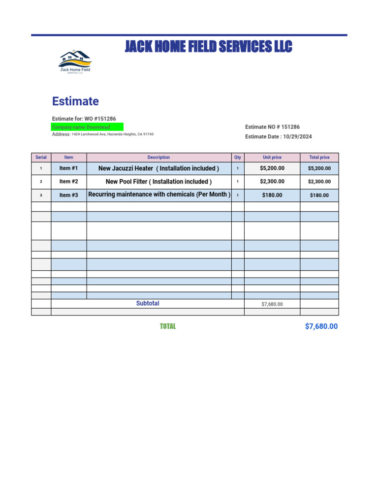 Estimate Up- All | PDF