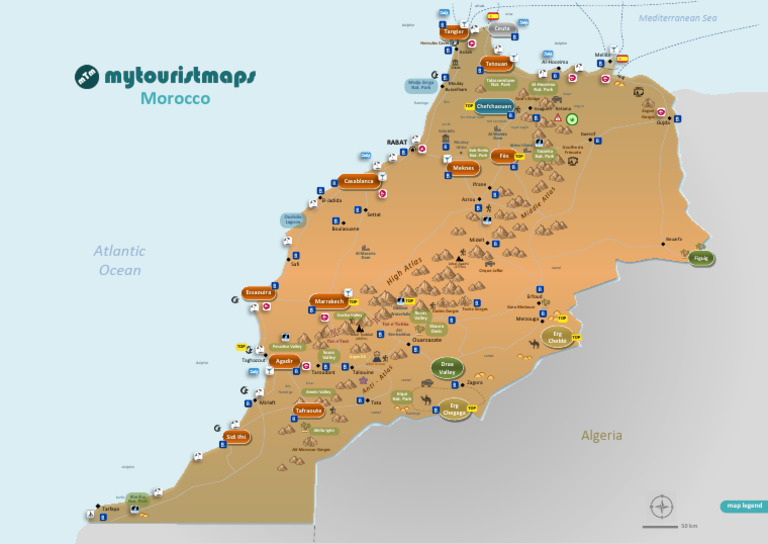 Interactive Tourist Map of Morocco | PDF