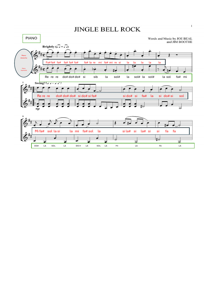 Jingle Bell Piano | PDF