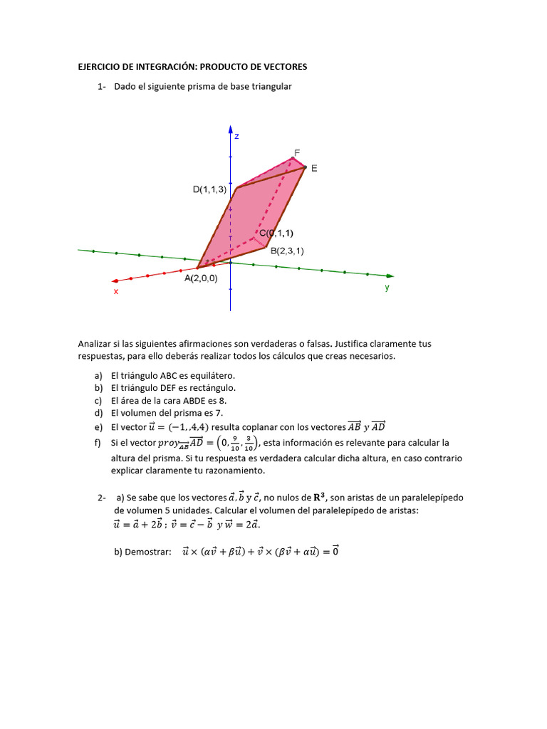 Ejercicio INTEGRADOR Productos 2024 | PDF