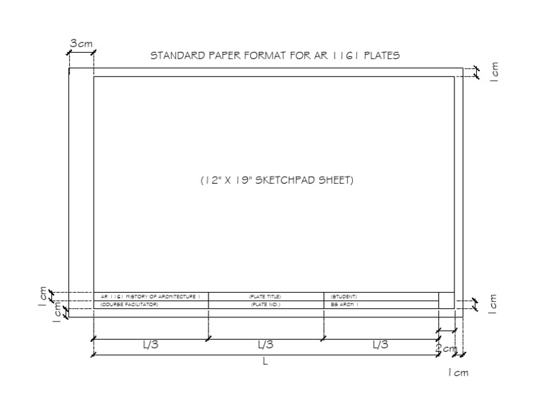 12 X 18 Sketchpad Title Block | PDF