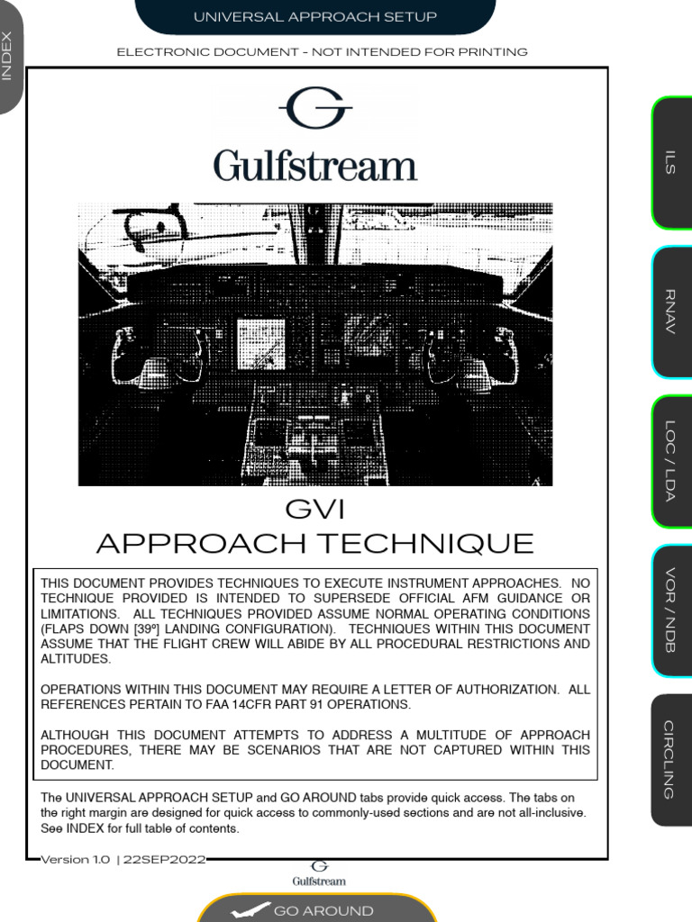 G650 Approach Technique | PDF | Aviation Safety | Navigation