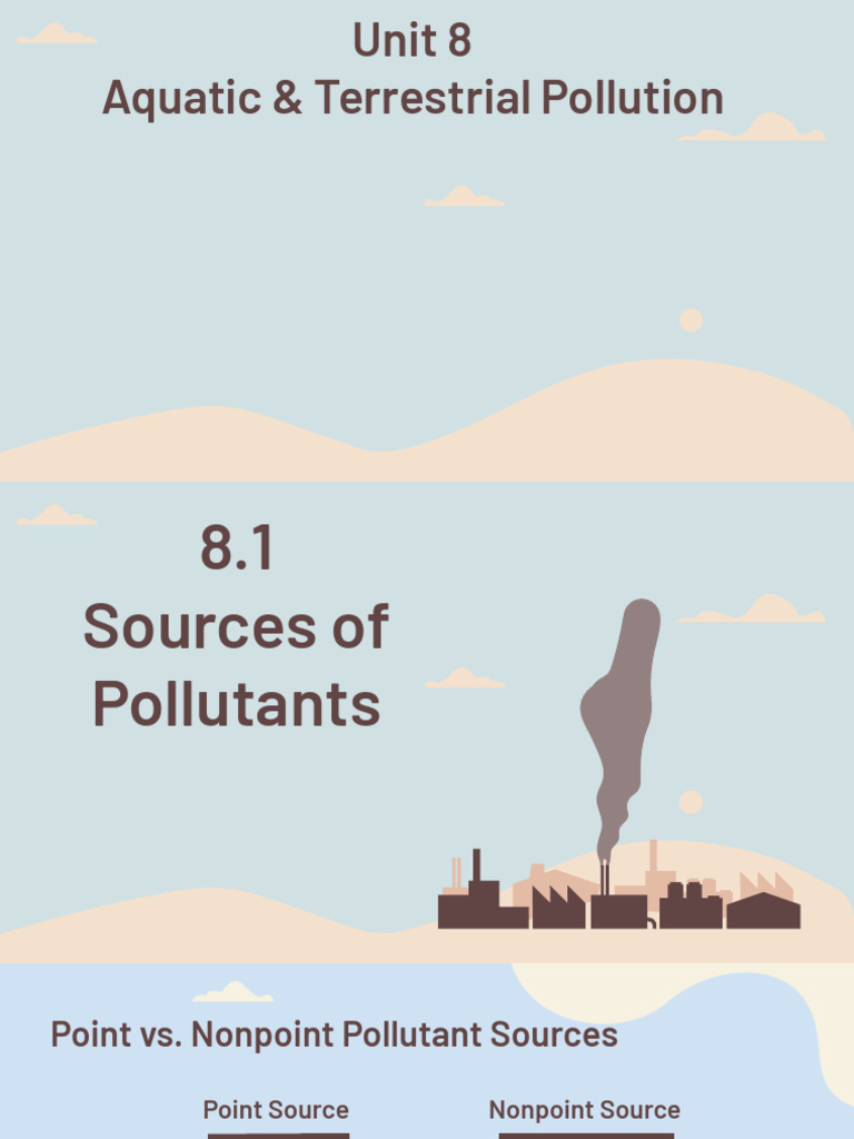 Unit 8: Aquatic & Terrestrial Pollution | PDF | Sewage Treatment ...