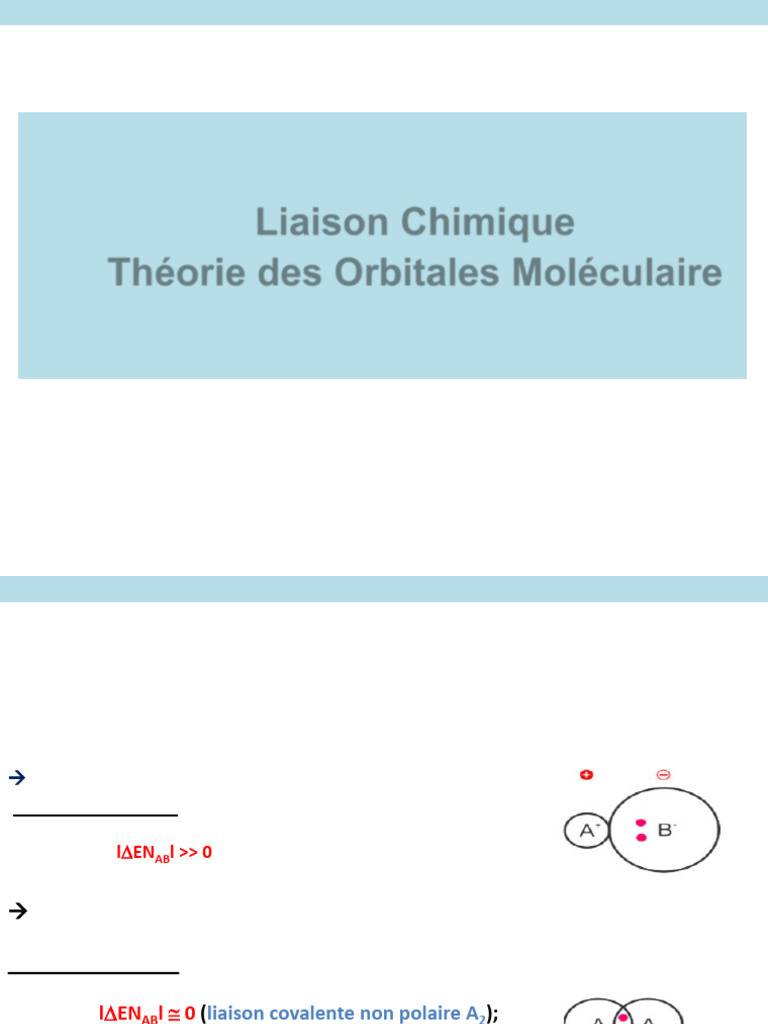 support de cours 3 - Chimie - 2020-2021 | PDF | Liaison chimique ...