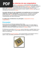 Partes Del Gabinete Interno | PDF