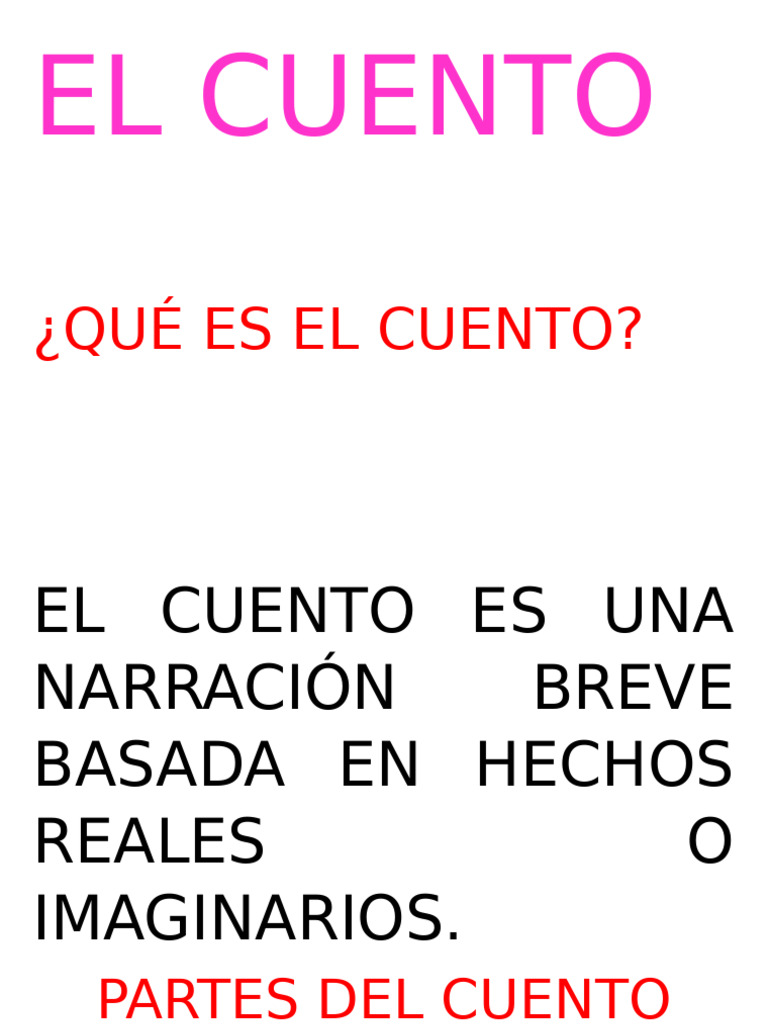 El Cuento | PDF