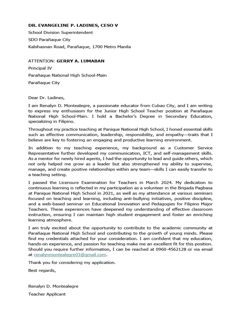 DEPED Letter of Intent | PDF