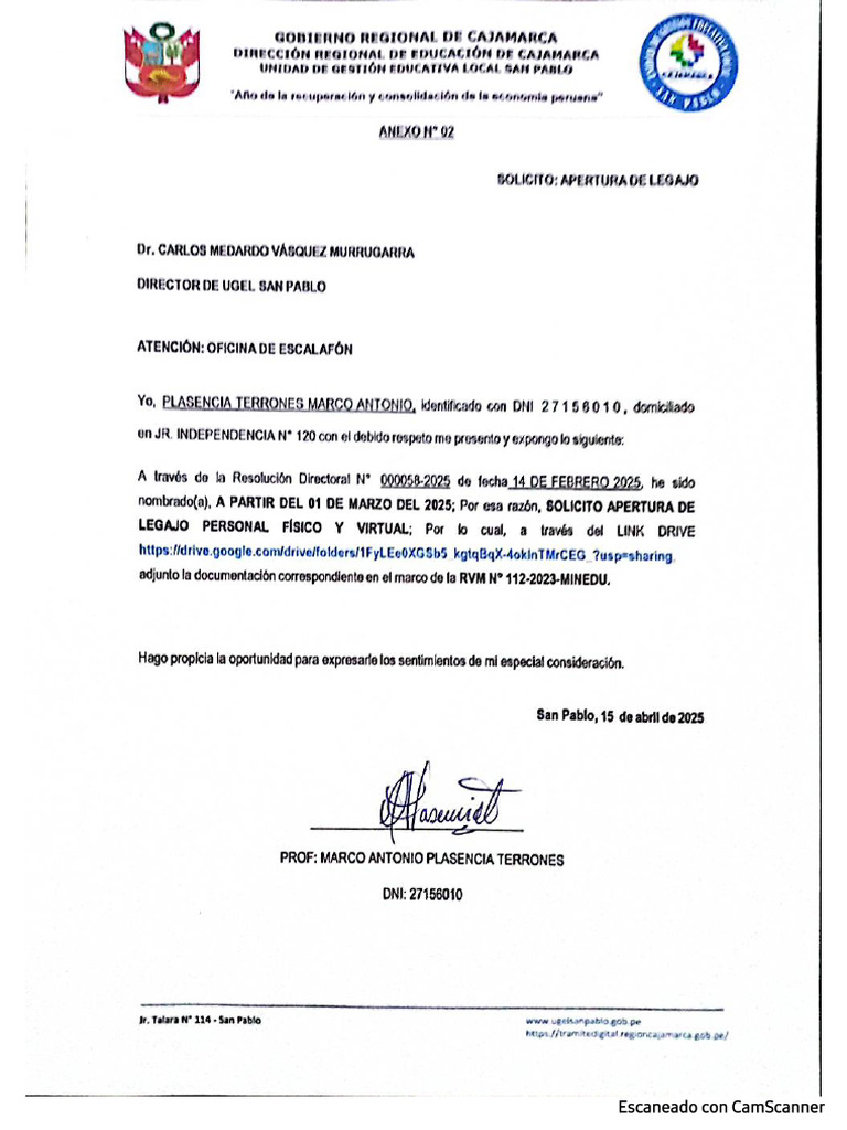 Marco Antonio Plasencia Terrones | PDF