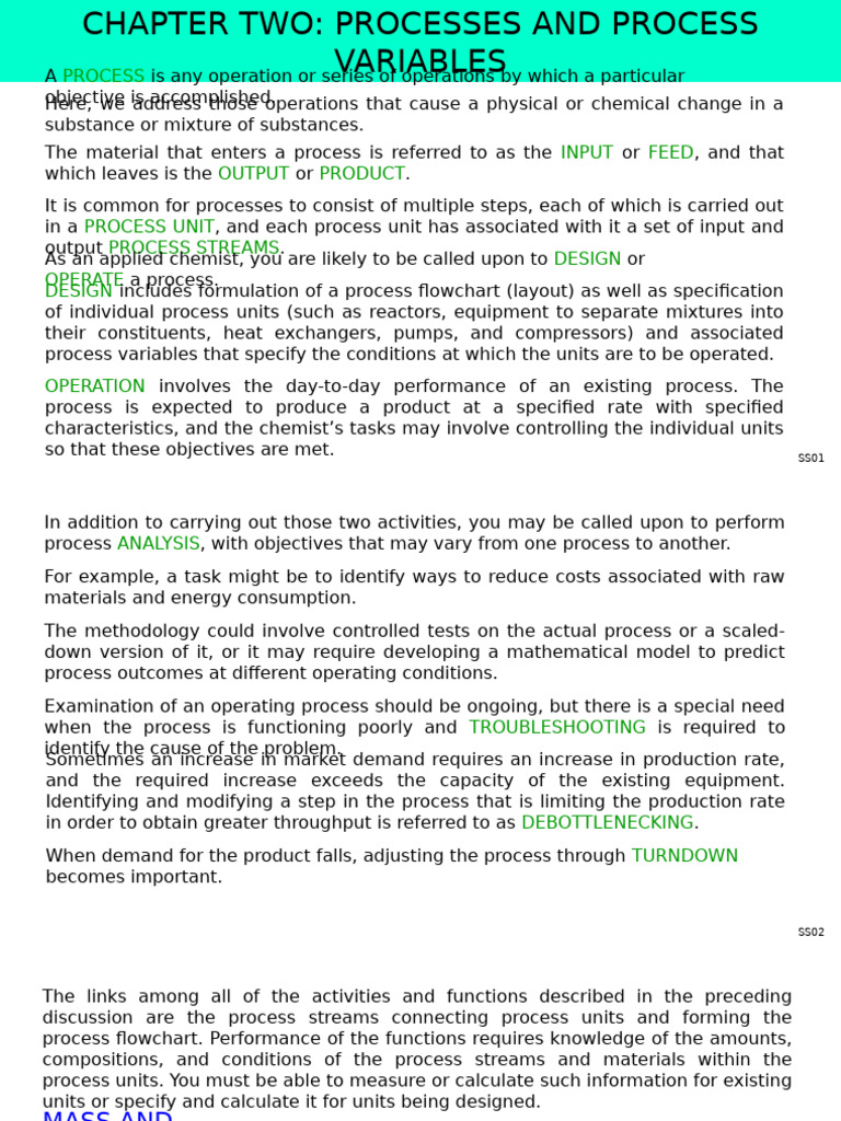 Chapter 2 Processes and Process Variables (Autosaved) | PDF | Mole (Unit) | Fahrenheit
