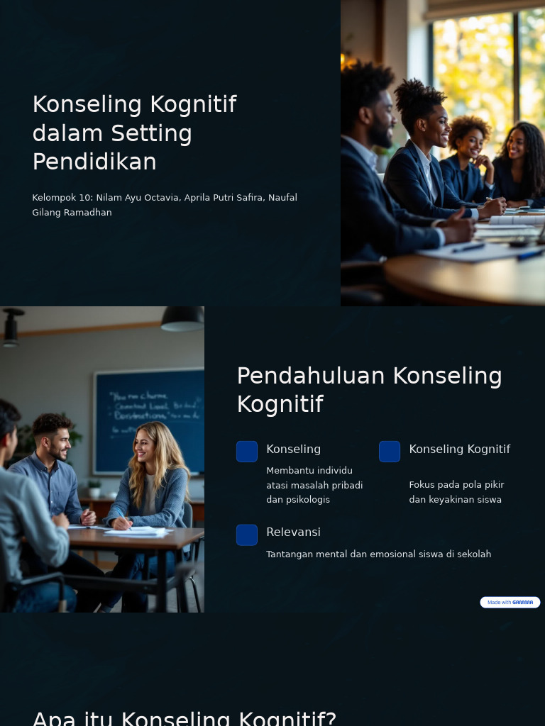 Konseling Kognitif Dalam Setting Pendidikan | PDF