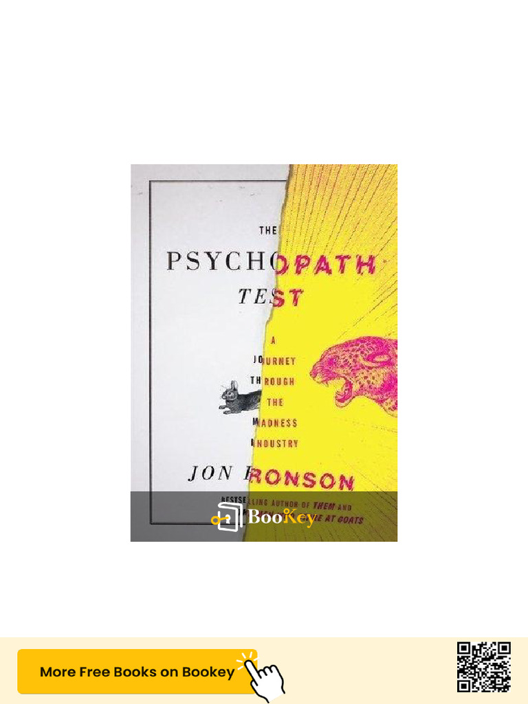 The Psychopath Test PDF | PDF | Psychopathy | Diagnostic And ...