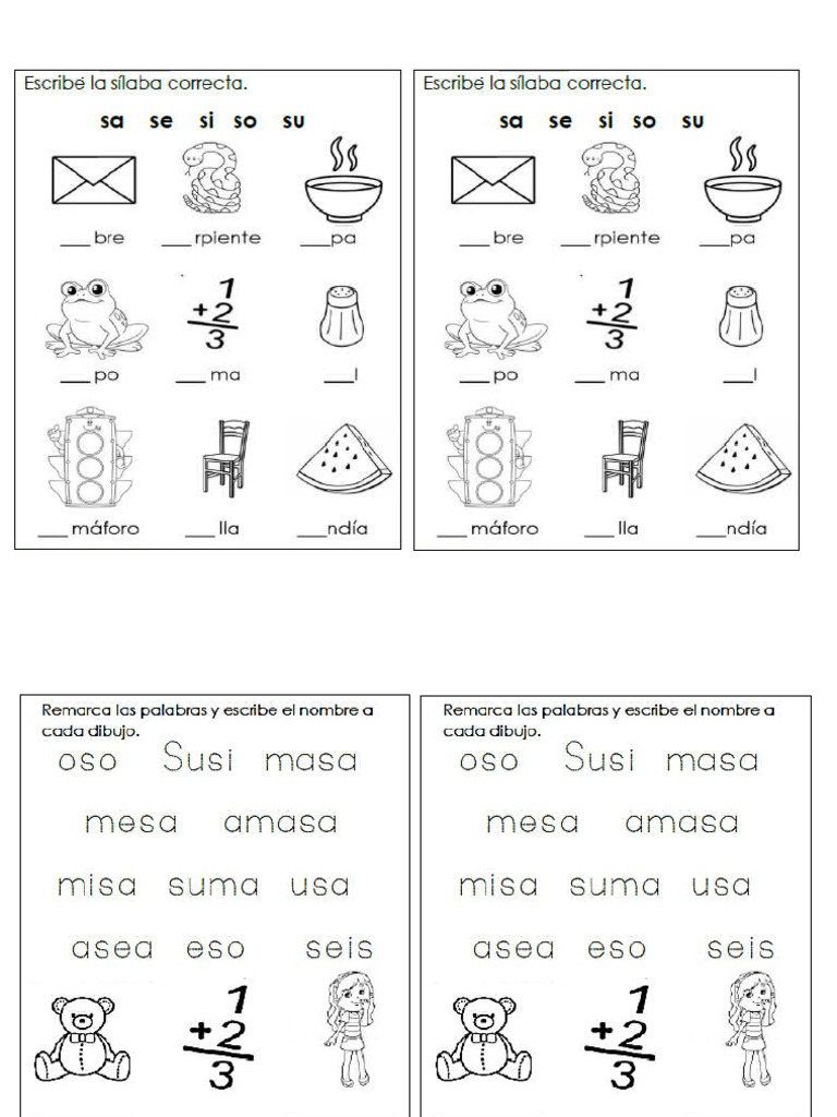 Actividades Ss | PDF