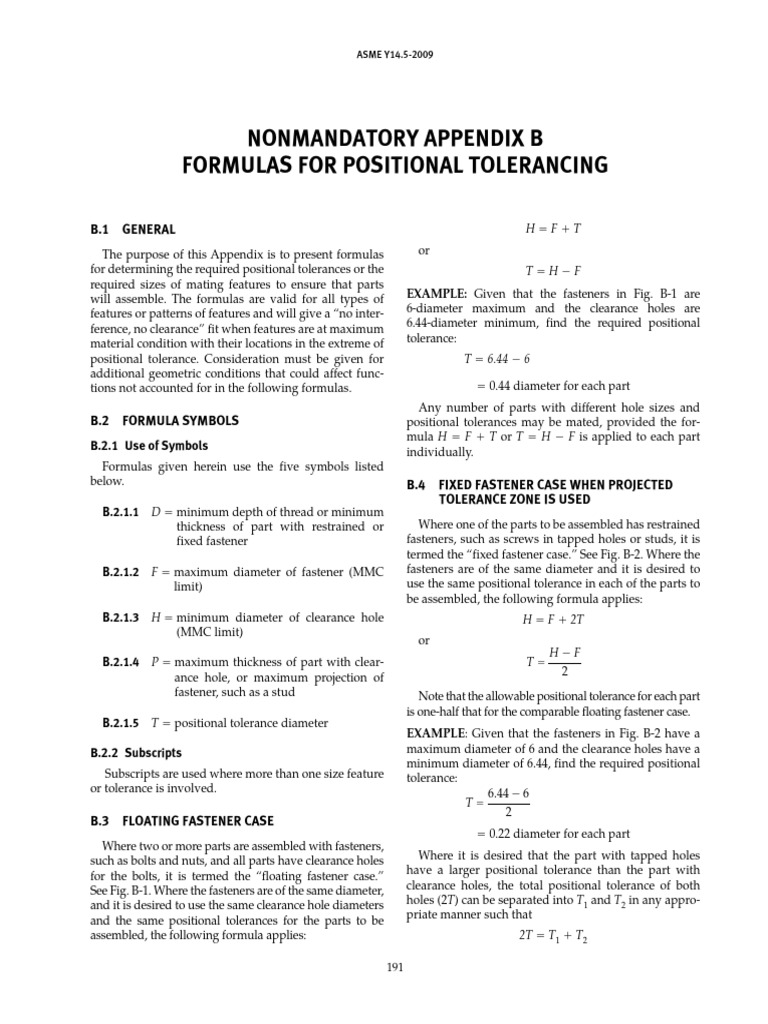 ASME Y14.5-2009 - Apêndice B | PDF | Engineering Tolerance | Screw