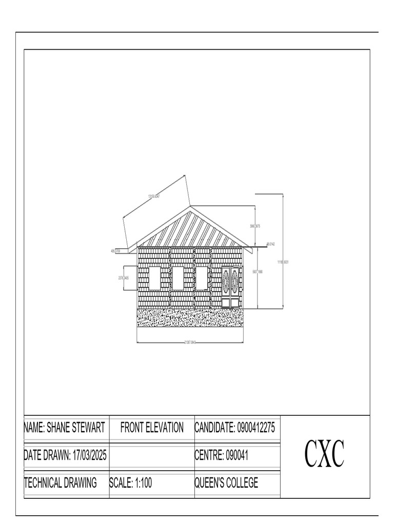 TD Sba Front Elevation | PDF