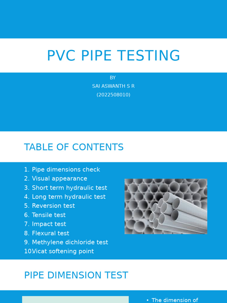 PVC PIPE TESTING | PDF | Pipe (Fluid Conveyance) | Pressure