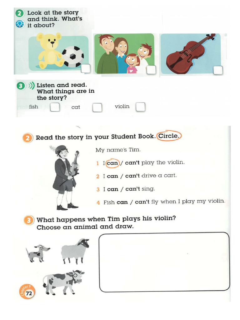 The Magic Violin Pre and While Reading Activities | PDF