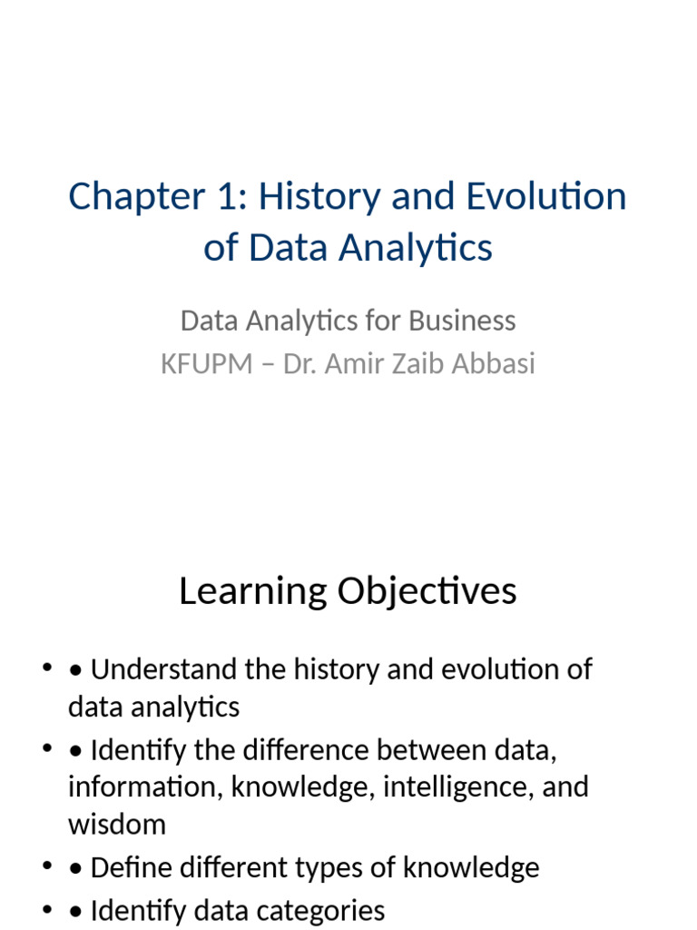 Evolution of Data Analytics Explained | PDF