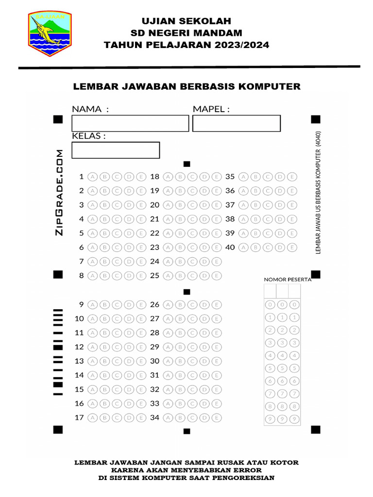 Lembar Jawaban Komputer | PDF