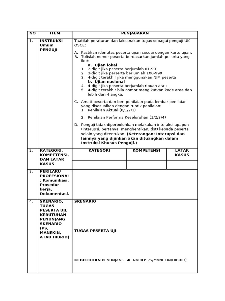 Template Soal New | PDF