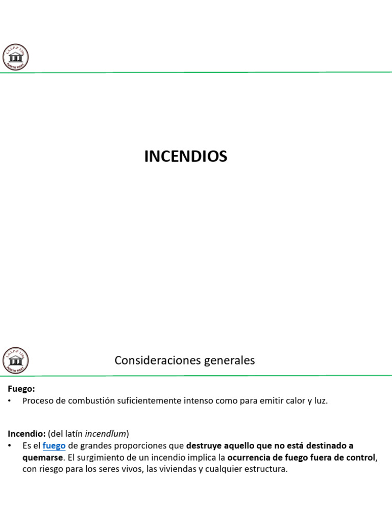 Comprendiendo los Incendios y su Combustión | PDF | Combustión | Incendios