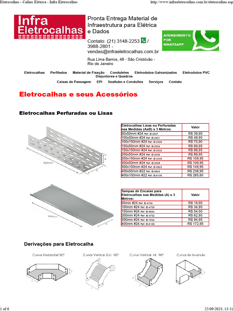 Catalogo Eletrocalhas | PDF