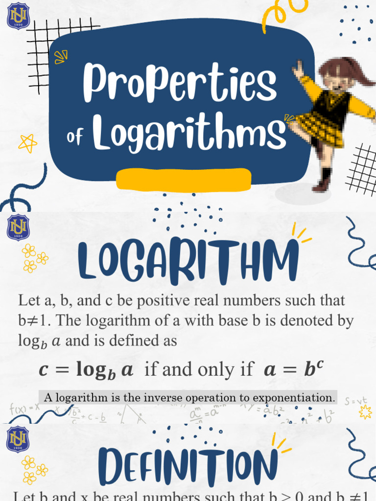 Logarithm Properties Explained | PDF