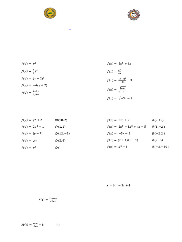 Lesson 4 - Derivative Practice Equations | PDF | Derivative | Calculus